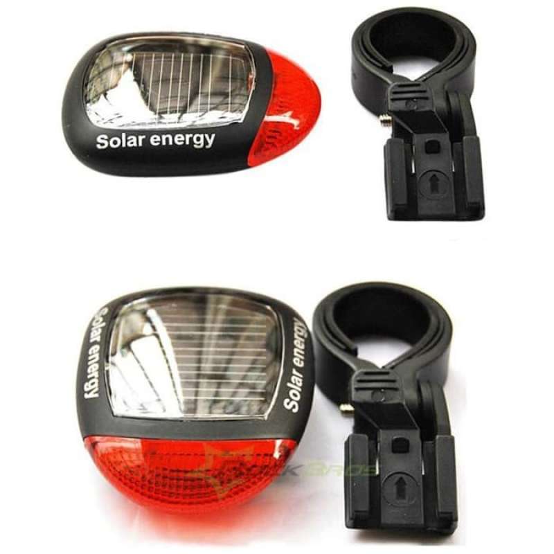 Jual SOLAR BICYLE TAILLIGHT WARNING LIGHT / LAMPU RAMBU SEPEDA di ...
