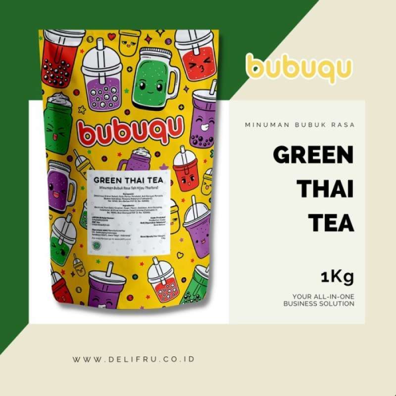 Jual Bubuqu Milk Powder Drink Matcha Green Tea (Teh Matcha) - 01 ...
