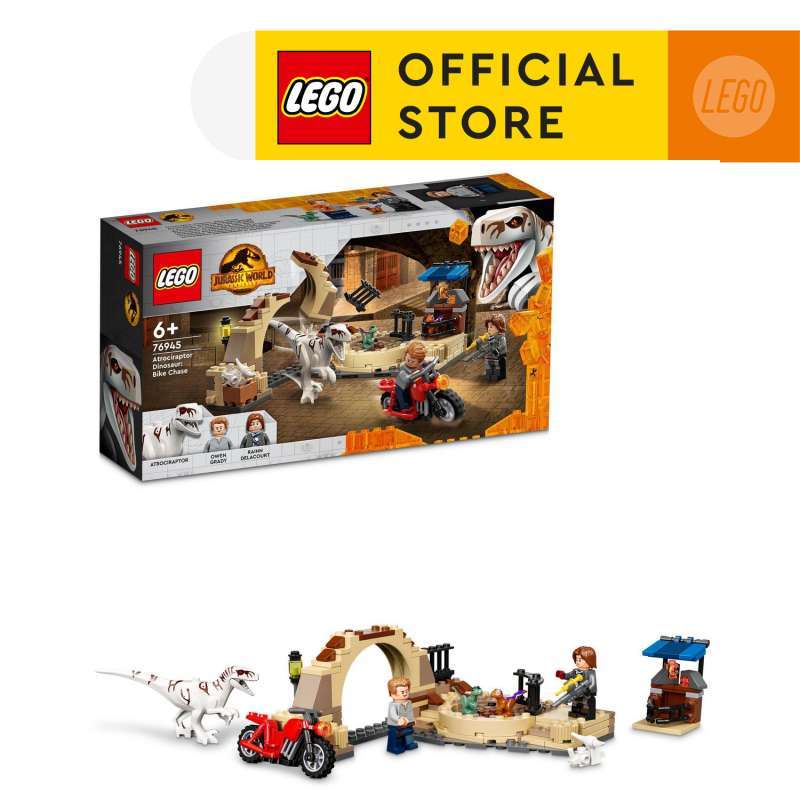 Jual LEGO® Jurassic World 76945 Atrociraptor Dinosaur: Bike Chase ...