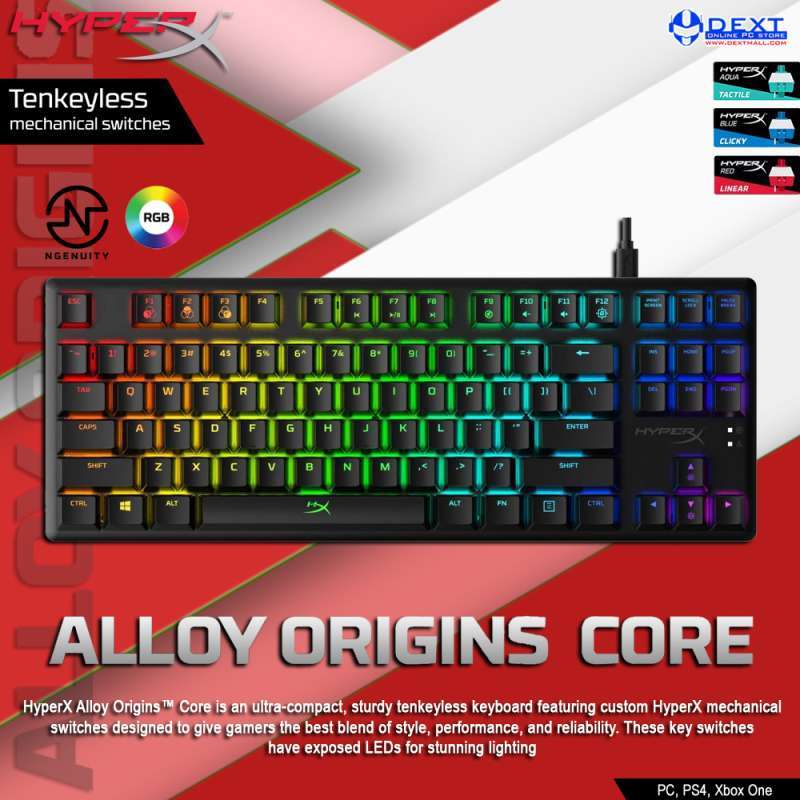 Jual HyperX Alloy Origins Core Tenkeyless Mechanical Gaming Keyboard ...