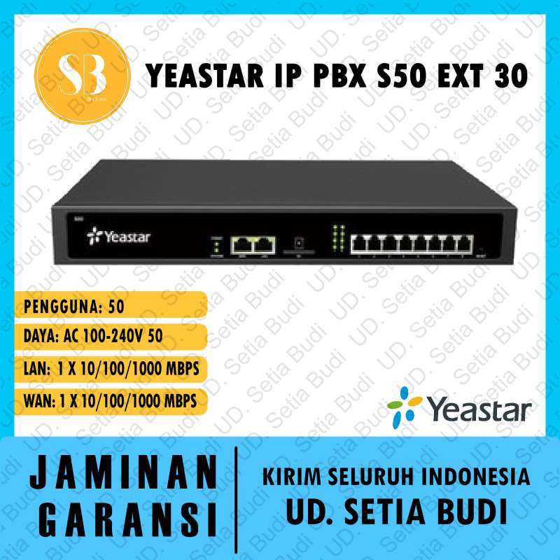 Jual Yeastar IP PBX S50 Ext 30 di Seller TOKO SETIABUDI - Alon Alon Contong, Kota Surabaya | Blibli