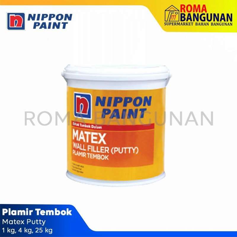 Jual Dempul Dinding / Plamir Tembok Nippon Paint Matex Putty 1 Kg / 1kg Di Seller Roma Bangunan ...