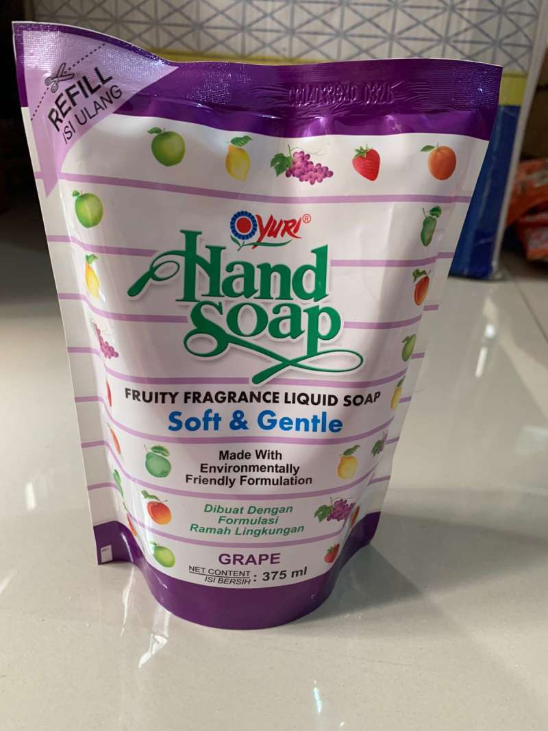 Jual REFILL SABUN CUCI TANGAN YURI ANGGUR 375ml di Seller TG JKT ...