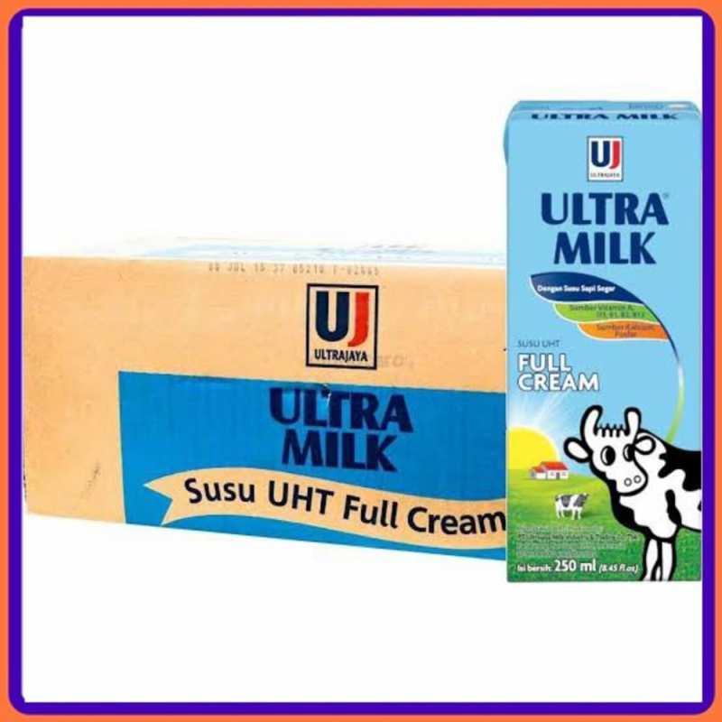 Promo Ultra Milk Uht Full Cream 250ml ( 1 Karton 24ml) Diskon 10% Di Seller Xeichyl Store ...