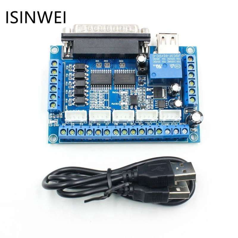 Jual Mach3 Engraving Machine Cnc 5 Axis Stepper Motor Driver Interface Board With Optocoupler