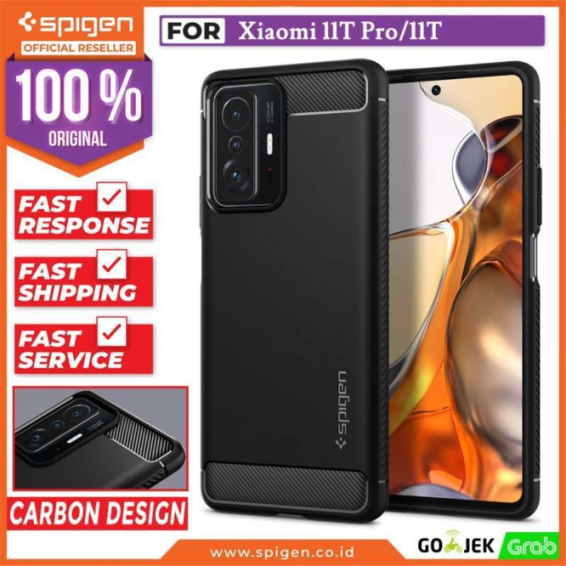 Jual Case Xiaomi Mi 11T / Pro Spigen Rugged Armor Carbon Softcase ...
