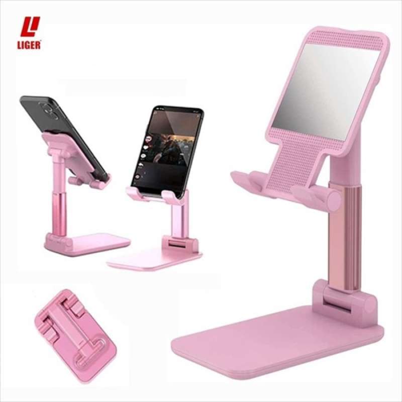 Promo Liger L3 Stand Holder Folding Desktop Phone Stand Bahan Besi ...