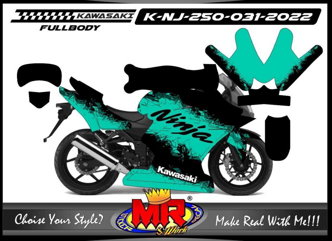 Promo Stiker Motor Kawasaki Ninja 250 Decal Grafis Racing Sporty ...