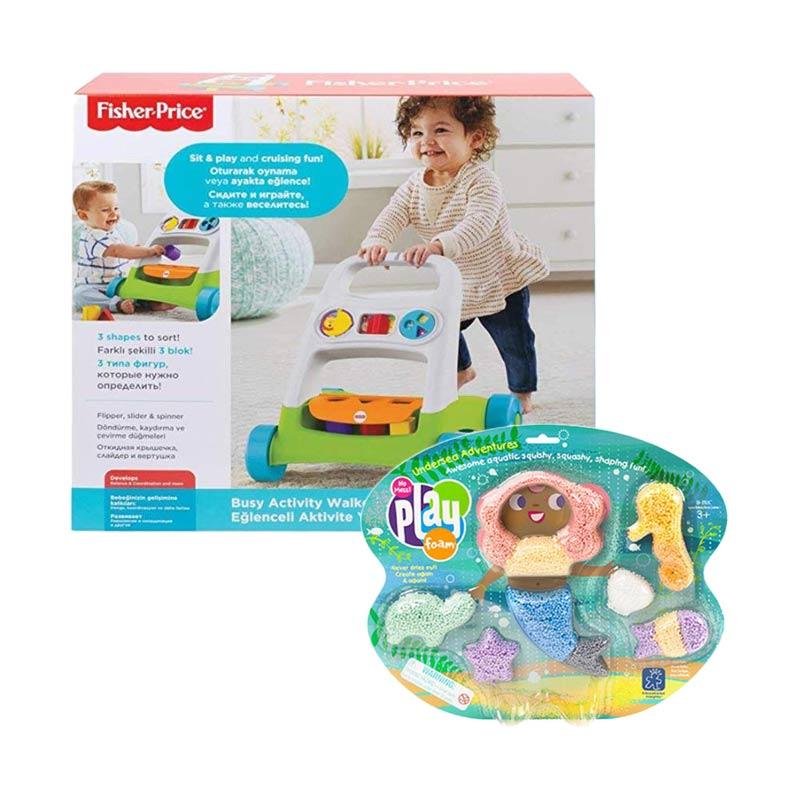 Jual Fisher Price FYK65 Busy Activity Walker + Educational Insights ...