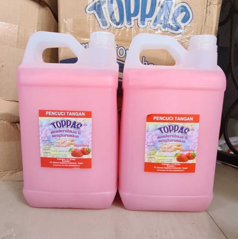 Promo TOPPAS hand soap sabun cuci tangan 5L 5 liter di Seller ...