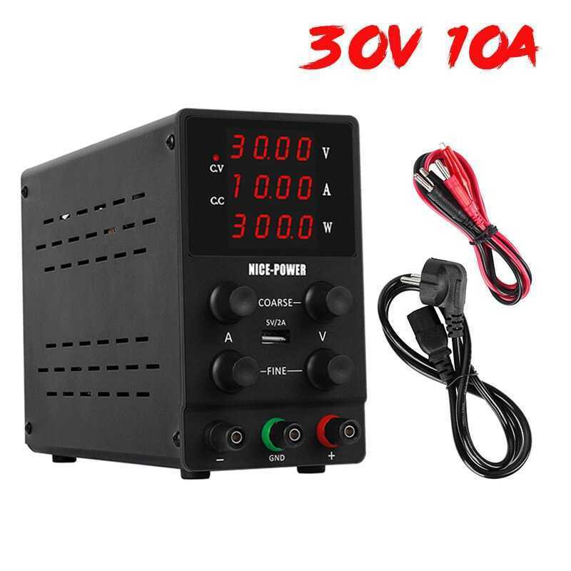 Jual Nice-power Adjustable Dc Power Supply 30v 10a - Sps3010 Hitam Di ...