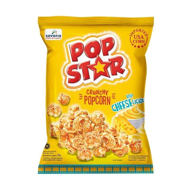 Jual SMG/JOG/SOLO - POPSTAR Crunchy Popcorn Rasa Cheeseliscious [35 g ...