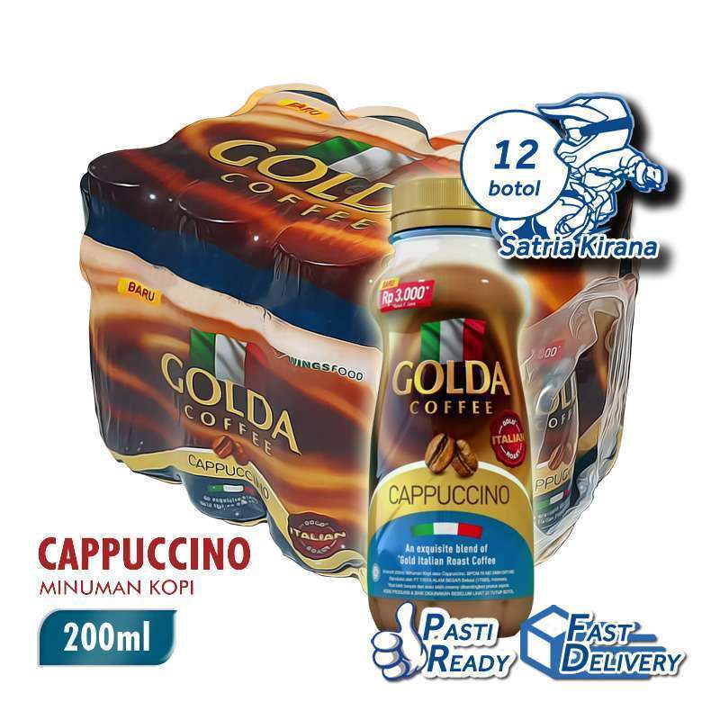 Jual Golda Coffee Cappuccino Italian[200 mL x 12 pcs | 1 Pak] Minuman ...