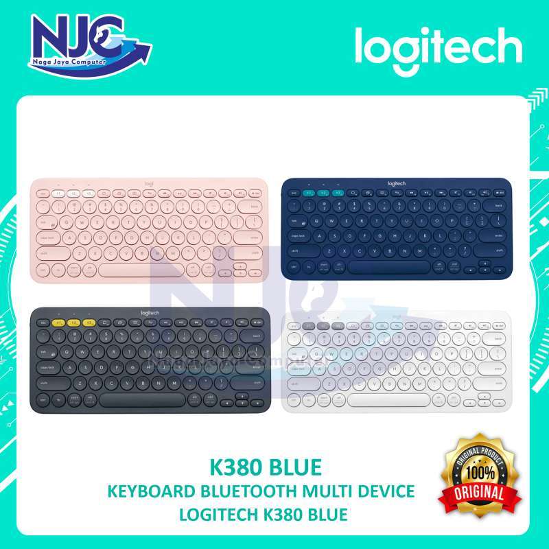 Promo Logitech Bluetooth Keyboard K380 , K 380 , K-380 - Multi Device LOGITECH - White Diskon 10 ...