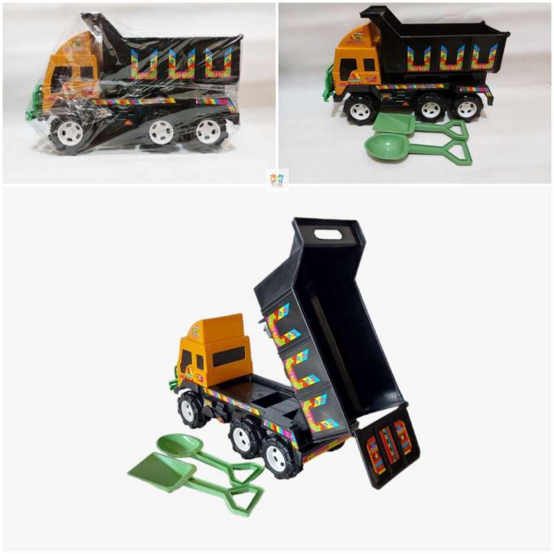 Jual Mainan Truk Bak Pasir Dump Truck Big Truck Panjang 59 CM - Kuning ...