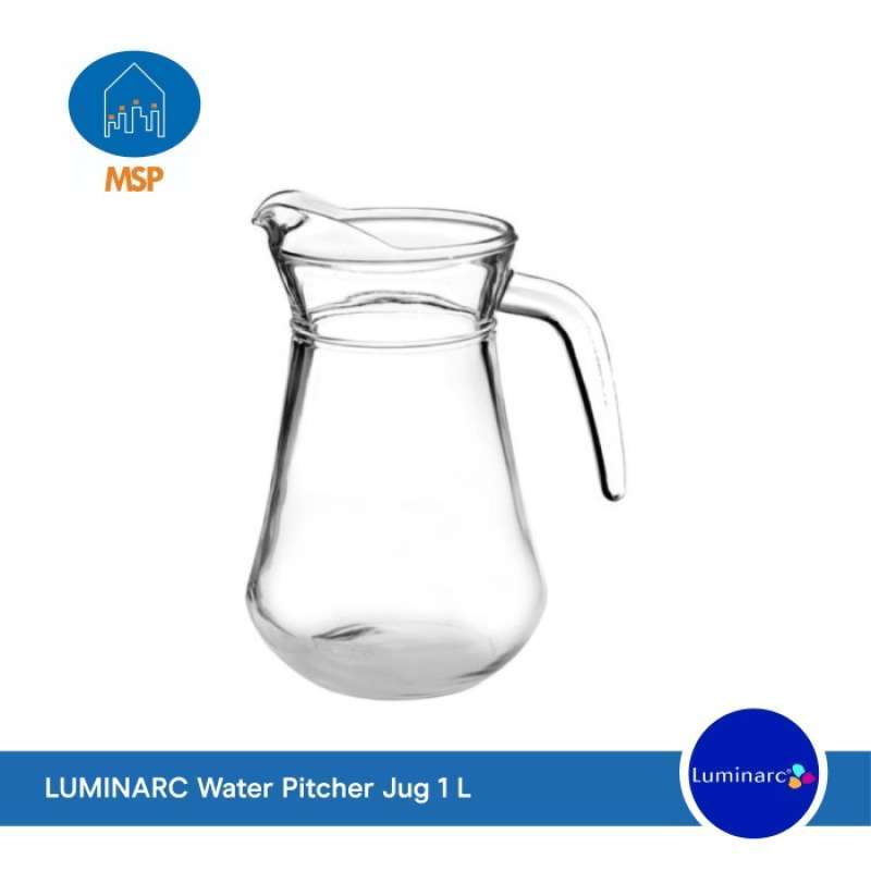 Promo LUMINARC Water Pitcher Jug 1 L (MSP-14106) /Teko Kaca 1 Liter/ 1 ...