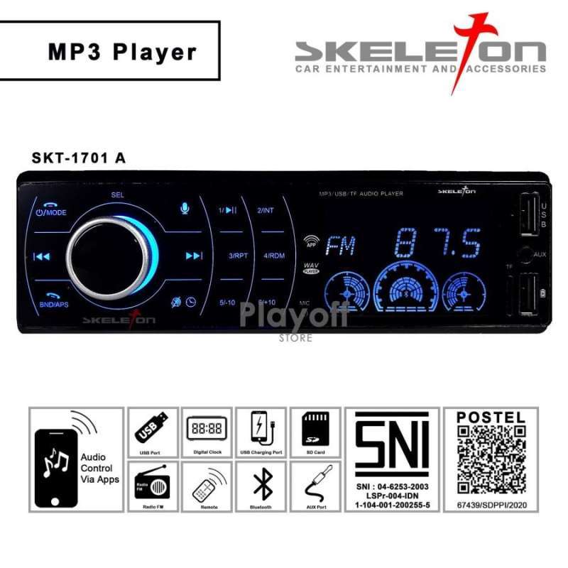 Jual Single Din Mp3 Bluetooth Tape Mobil Usb Head Unit Skeleton Di ...