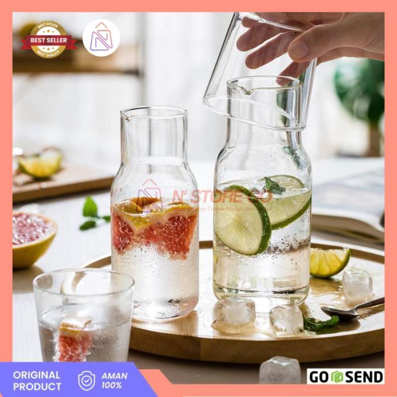 Jual Pitcher Glass Tahan Panas Teko Kaca Mewah / Teko Gelas Kaca ...