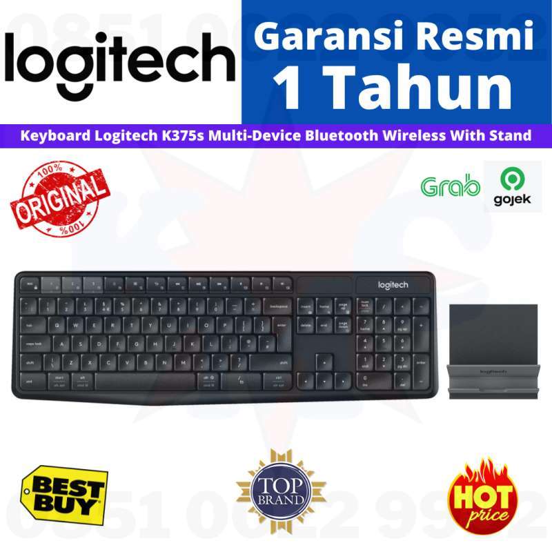 Promo Keyboard Logitech K375s Multi-Device Bluetooth + Wireless with ...