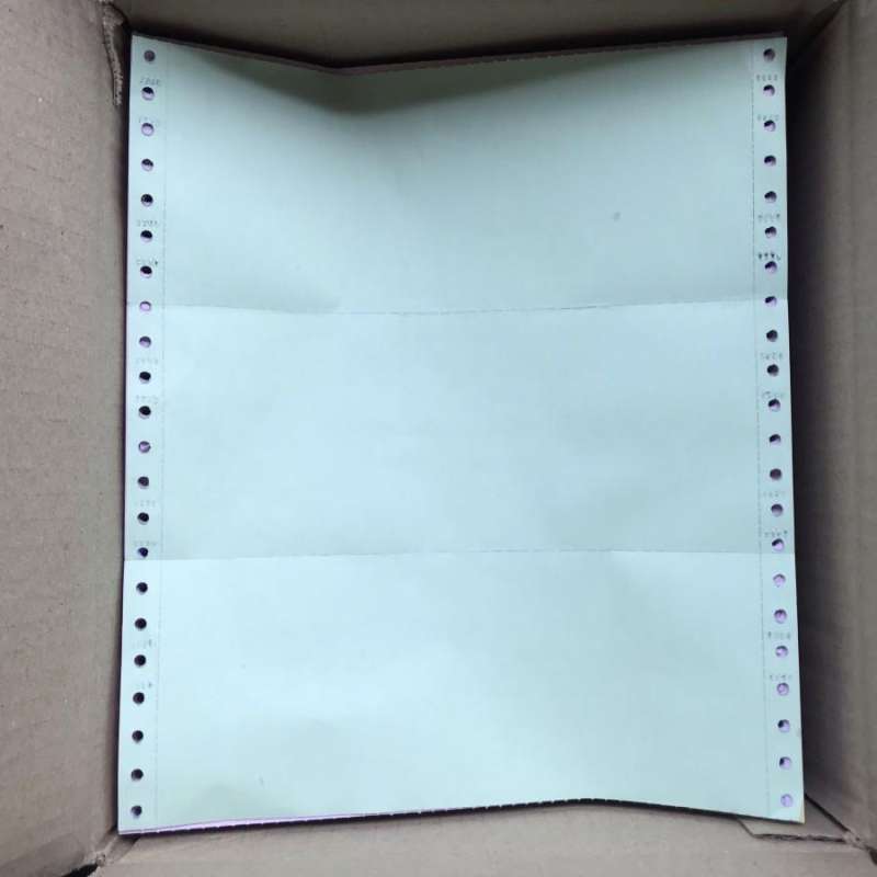 Jual paper print kertas continuous form 9.5 x 11/3 4 ply Bagi 3 di ...