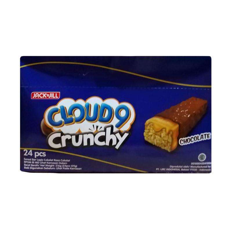 Jual Jack & Jill Cloud9 Crunchy Sereal Bar Chocolate Biskuit [1 box/24 ...