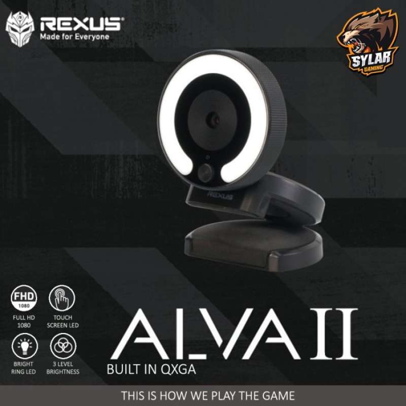 Promo Rexus Alva Ii Sw-Rx03 Full Hd 1080P Streaming Gaming Webcam ...