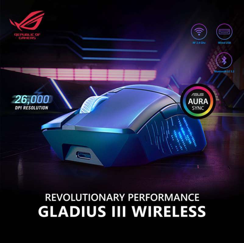 Promo Asus Rog Gladius Iii / Gladius 3 Wireless - Gaming Mouse Diskon ...