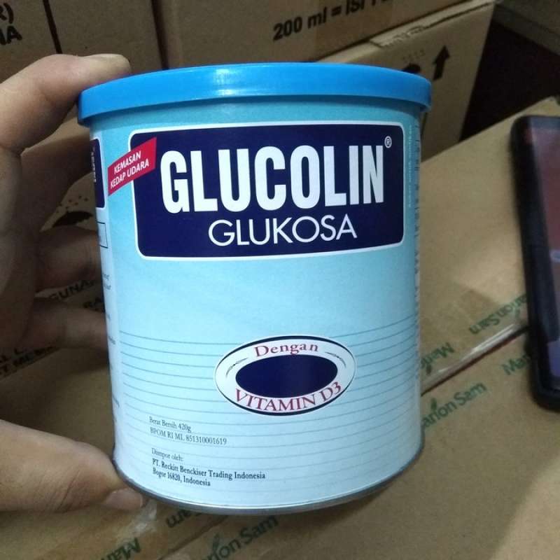 Jual OEM Glucolin Glucose / Vitamin D3 / Gula Anggur Kaleng di Seller ...