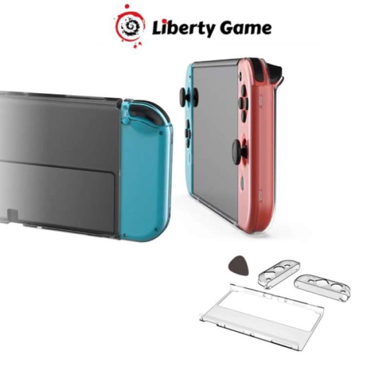 Jual Nintendo Switch Oled Dobe Crystal Case Clear Casing Mika TNS-1133B ...