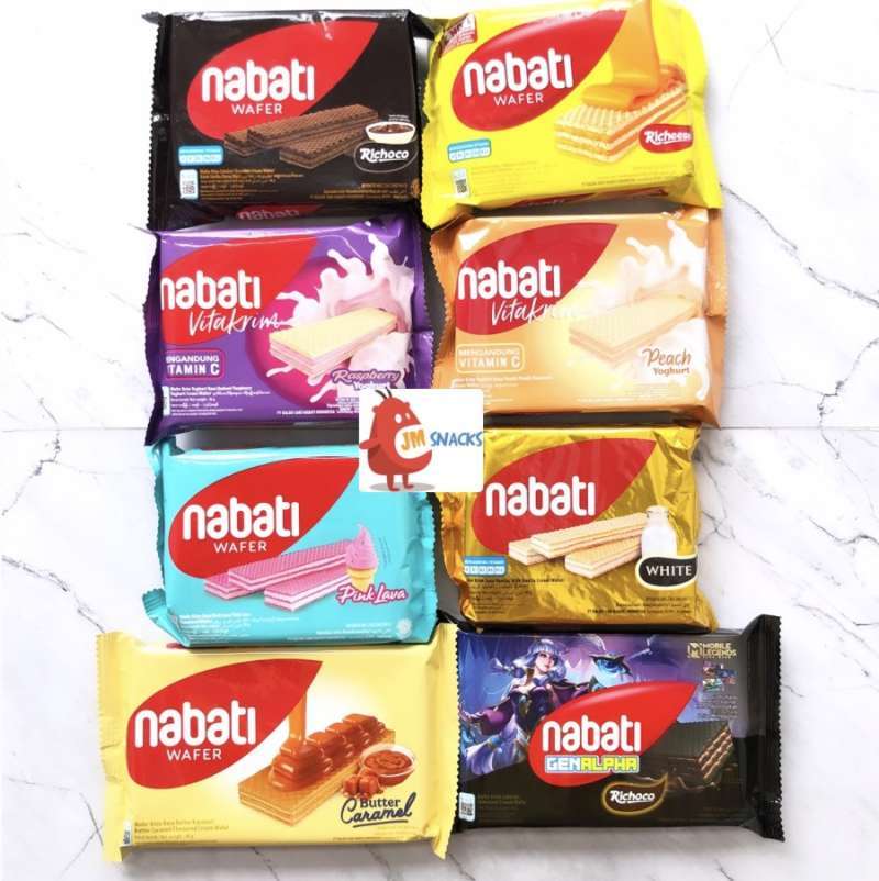 Jual Nabati Wafer Pink Lava [50 gr] di Seller JMSNACKS - Kebon Lega ...