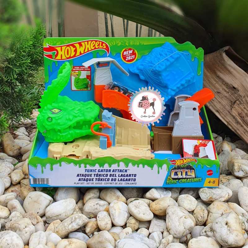 Jual Hot Wheels City Creatures Toxic Gator Attack Di Seller ...