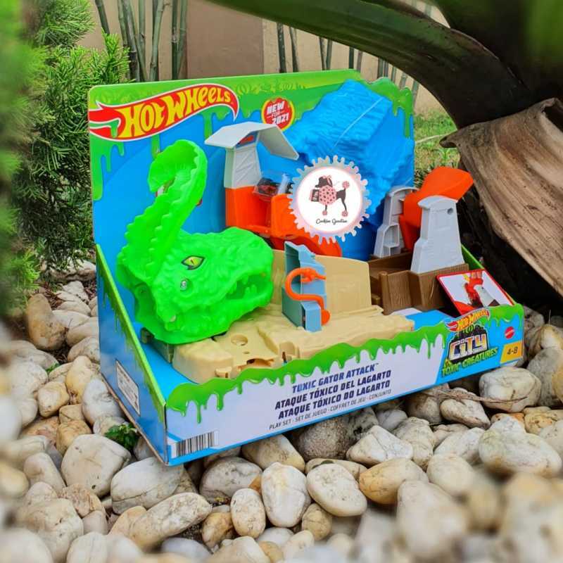 Jual Hot Wheels City Creatures Toxic Gator Attack Di Seller ...
