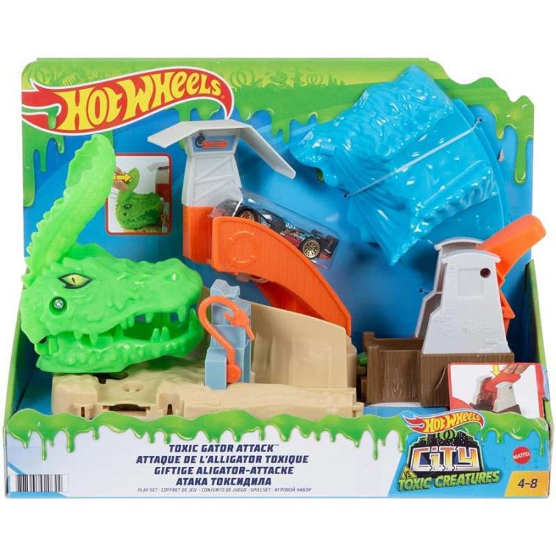 Jual Hot Wheels City Creatures Toxic Gator Attack Di Seller ...