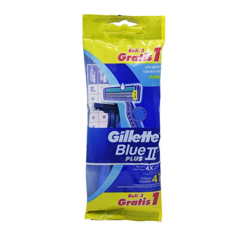 Jual GILLETTE BLUE II PLUS ISI 3 PCS di Seller Foodmart Atrium Official ...