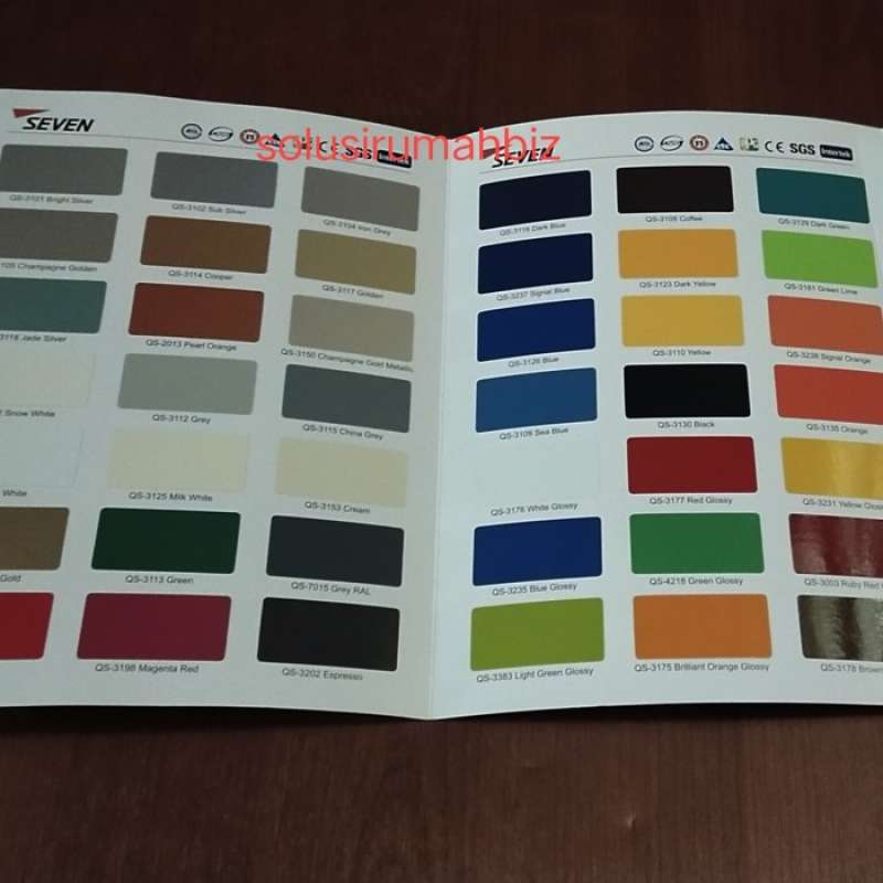 Promo Katalog Acp Aluminium Composite Panel 8hal Seven Kartu Warna ...