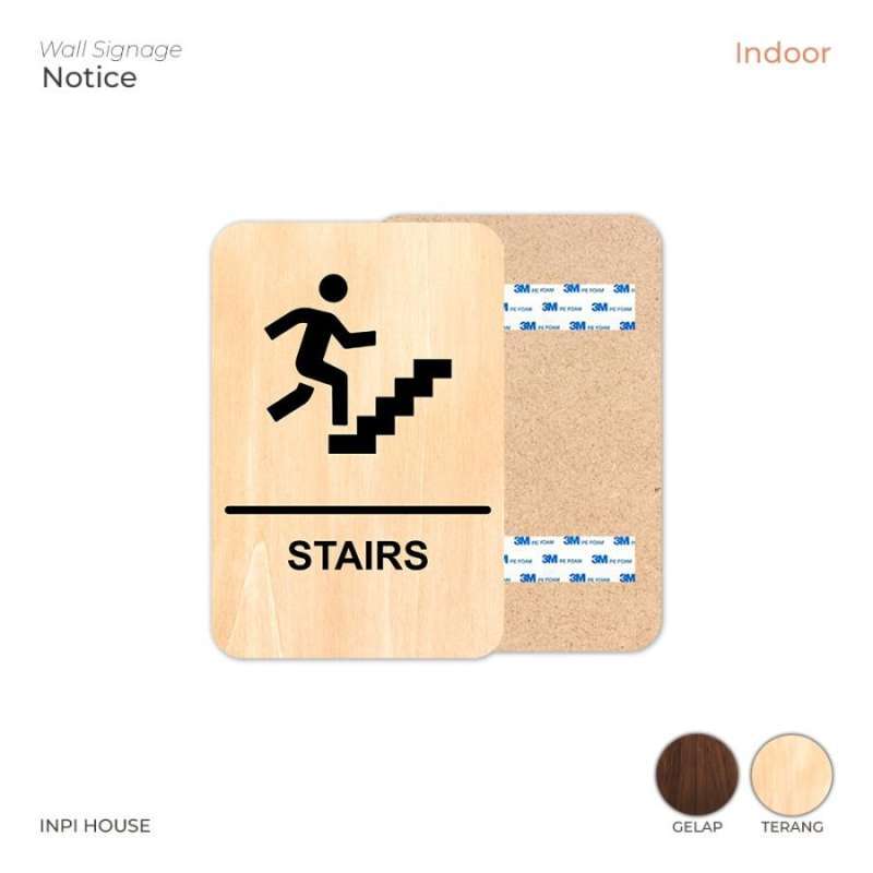 Jual Wayfinding Sign - Penanda Arah Tangga - Stairs Sign Wall di Seller ...