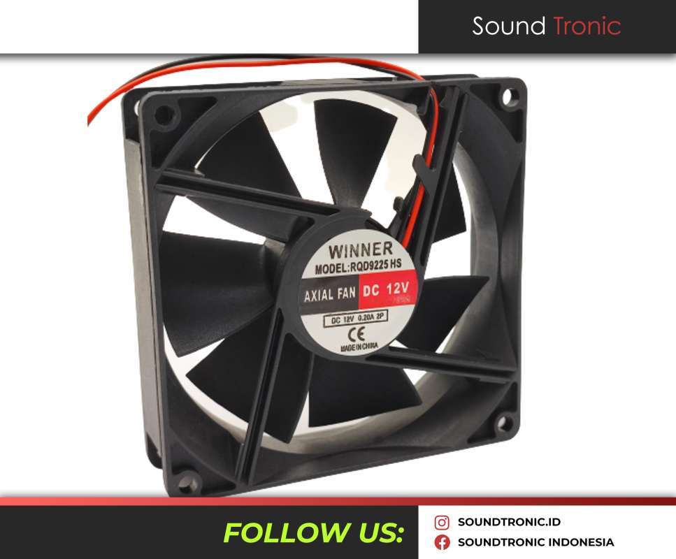 Jual WINNER Cooling Fan Kipas DC 9cm 12V (Konektor 2 pin) 9225 di Seller soundtronic - Mangga ...