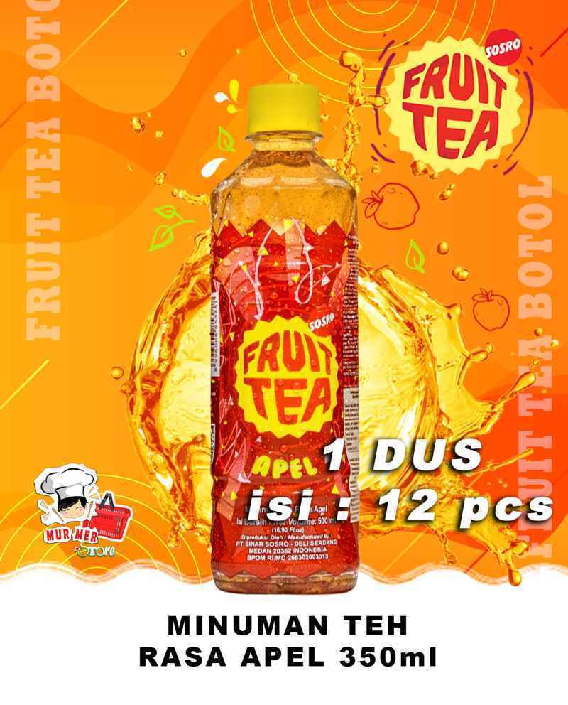 Jual Fruit Tea Minuman Botol APEL - Sosro [ 350 ml / Pet / 12 pcs ] di ...