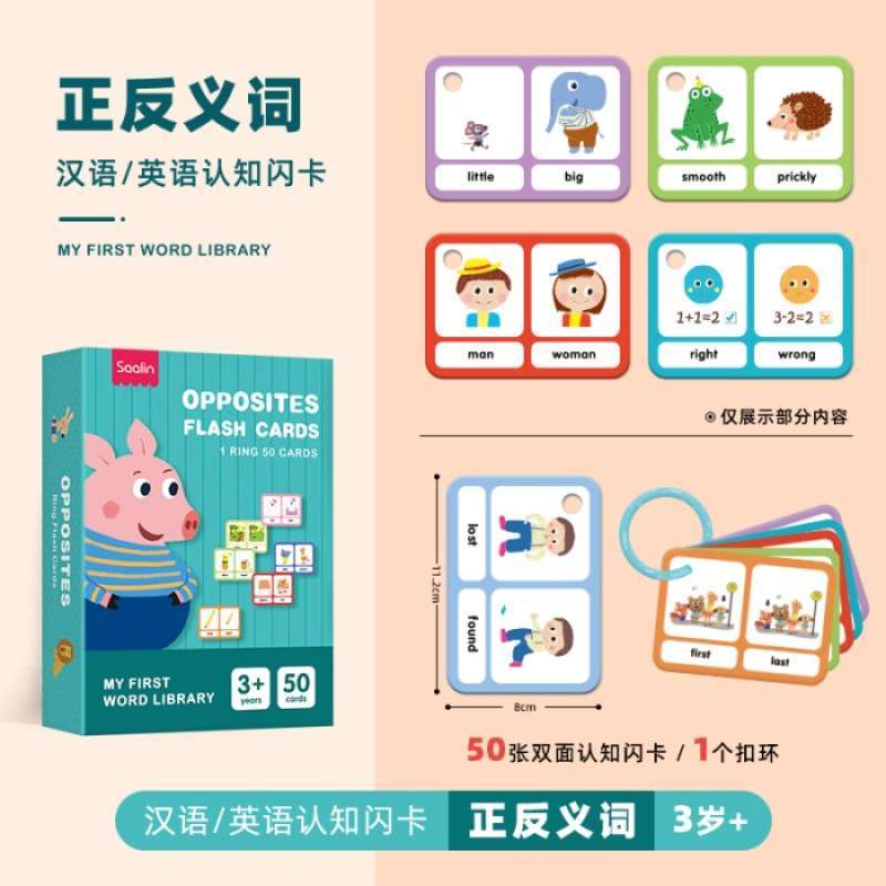Jual Saalin My First Word Library Flash Card mainan edukasi belajar ...