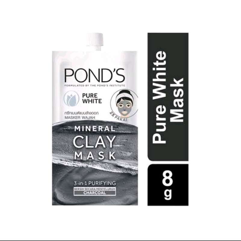 Promo POND'S Pure White Mineral Clay Mask 8g Diskon 77% di Seller ...