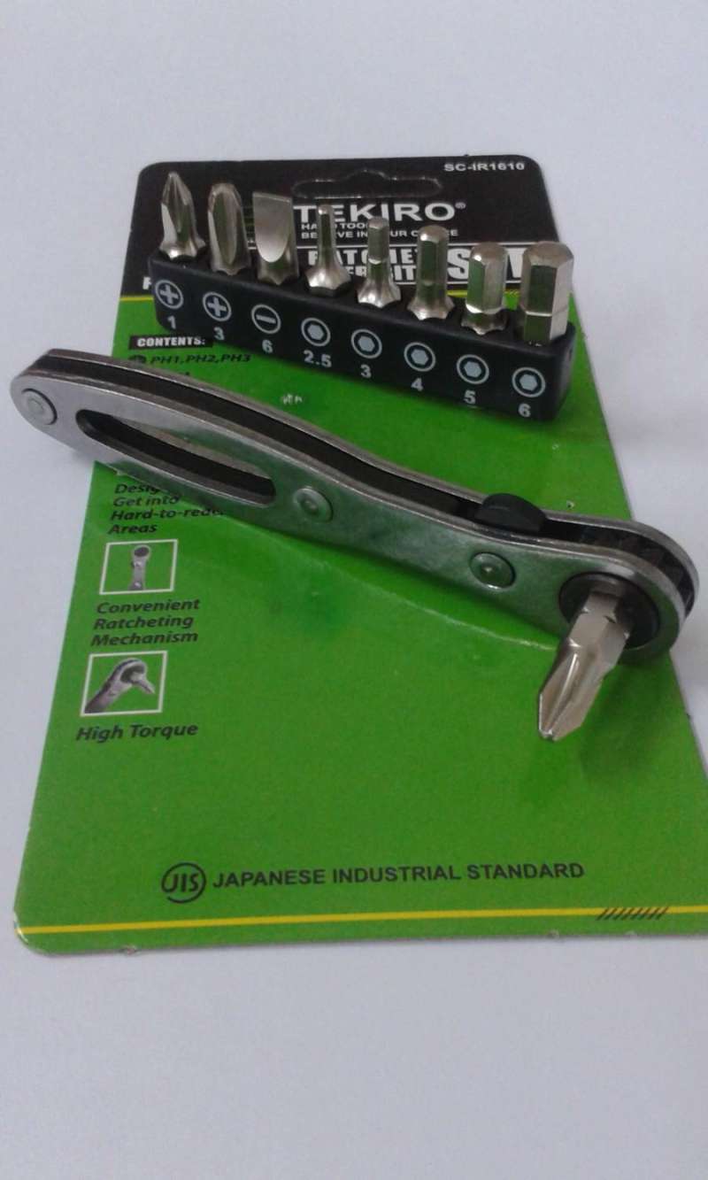 Jual Tekiro Obeng Set 9 Pcs Gagang Rachet di Seller Kencana online ...
