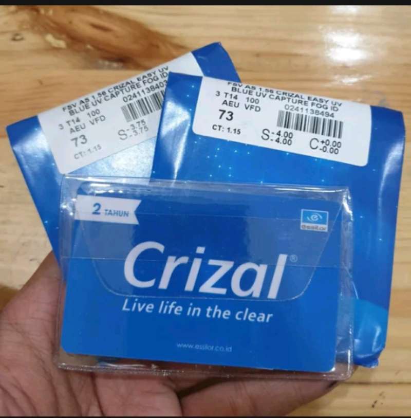 Jual LENSA ESSILOR CRIZAL GOSOK 1.5 / 1.59 / 1.6 / 1.67 BLUE UV ...