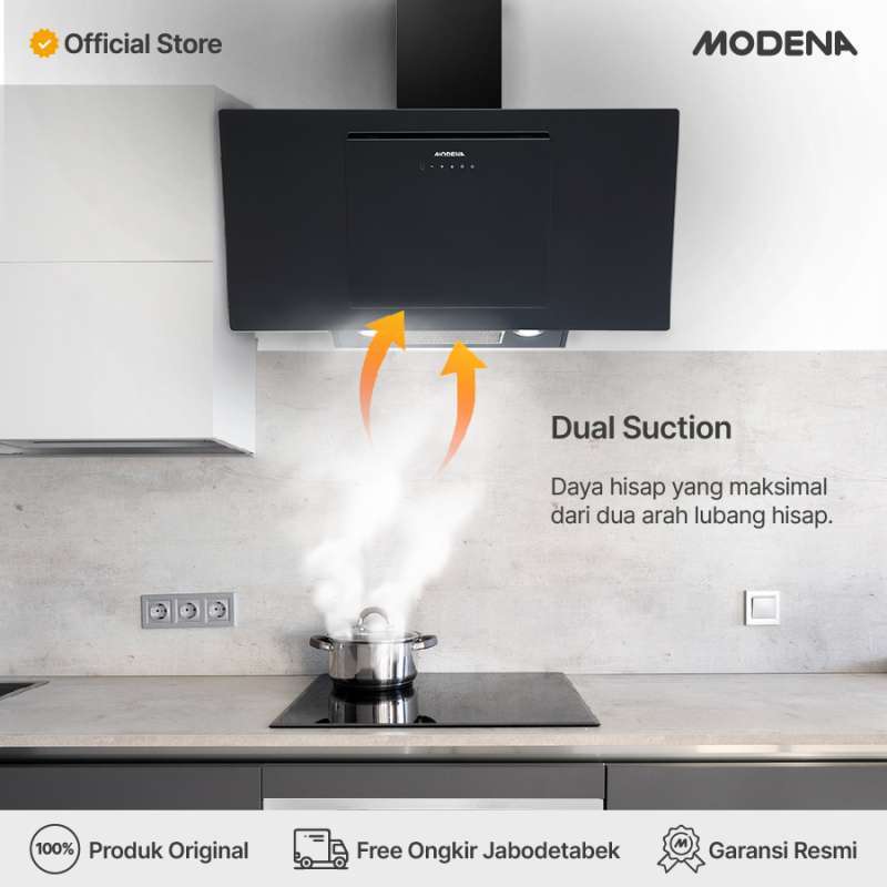 Promo Modena Chimney Hood - Cx 7915 Gxbk Diskon 21% Di Seller Modena ...