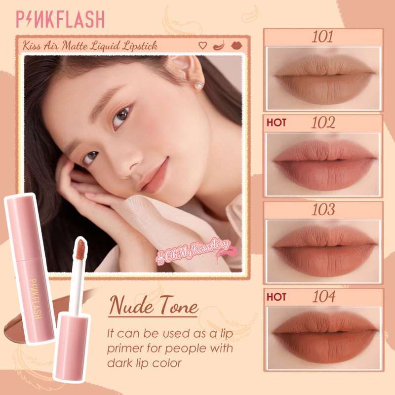 Promo PINKFLASH Lip and Cheek Duo Matte Tint | Pink Flash Liptint Blush ...