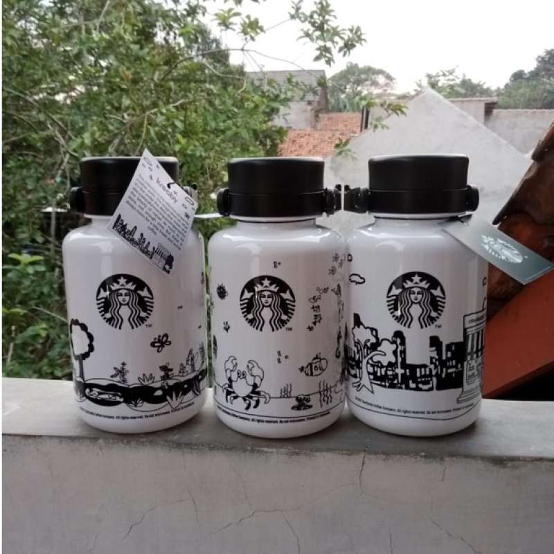 Promo Botol Minum 1 Liter Starbucks Tumbler Kreaby Original Bpa Free ...