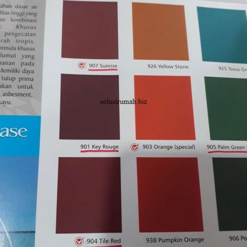 Jual Cat Genteng Sanlex @5 Kg Roof Coat - 924 Brick Red - 921 Maroon Di ...