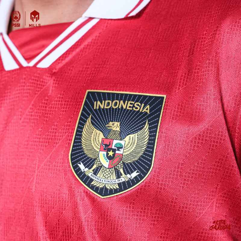 Jual Mills Timnas Indonesia Jersey Home Player Issue Red 1123ina Di ...
