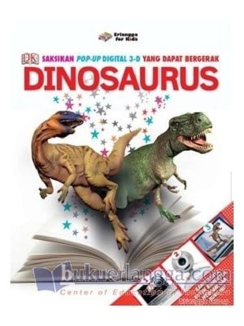 Jual Buku Pop Up 3D Digital Dinosaurus - CD - teknologi animasi ...