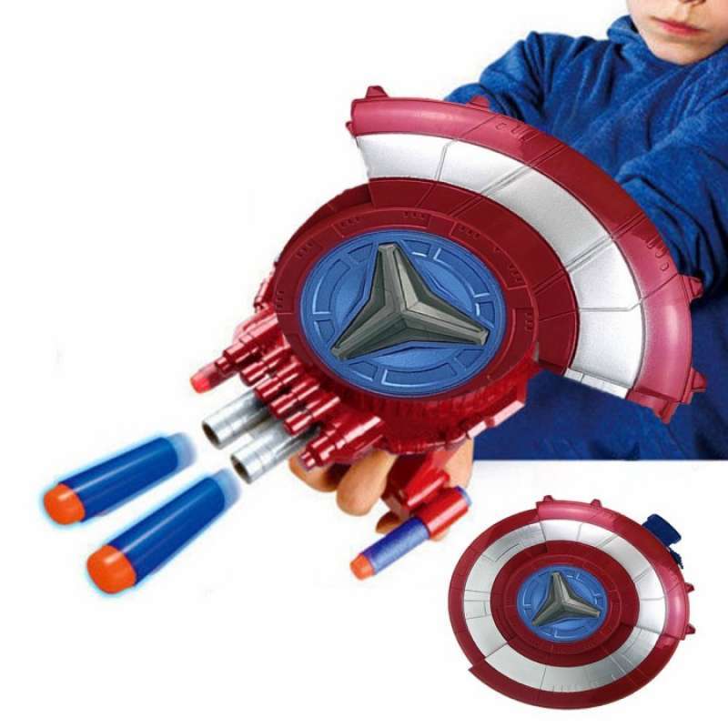 Promo Mainan anak Canon Shield captain america space battle soft bullet ...