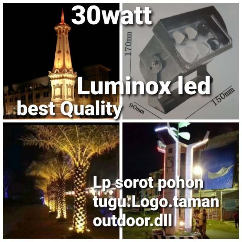 Jual lampu tembak tugu gedung outdoor 30 watt 30w sorot menara pohon logo di Seller SENTRA ...